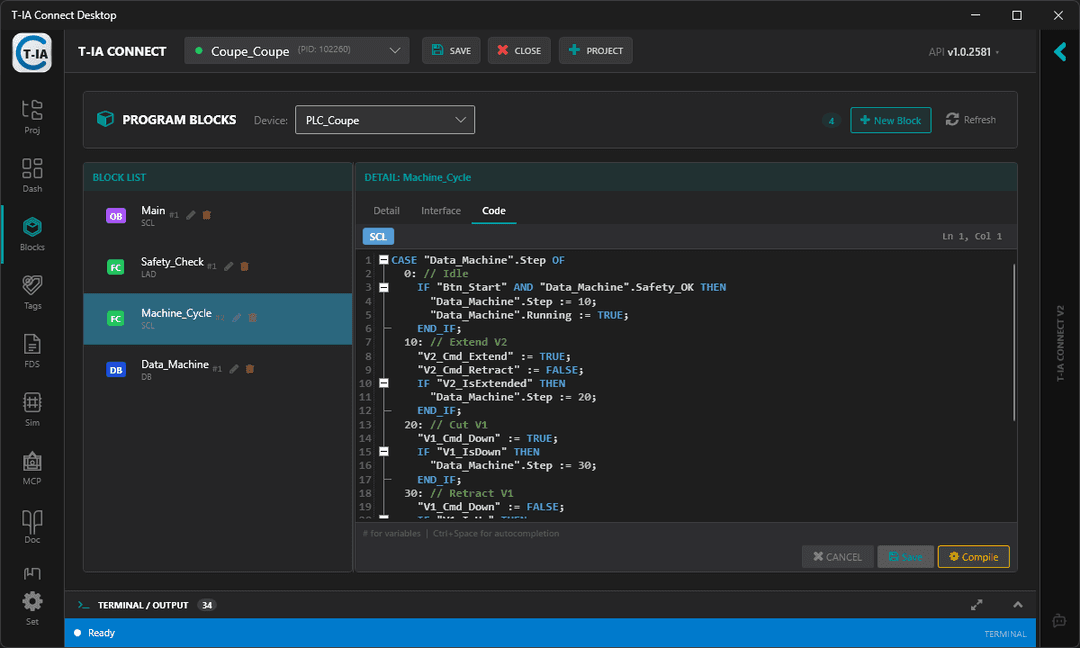 T-IA Connect | AI PLC Code Generator for Siemens TIA Portal
